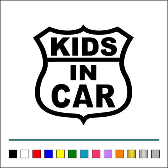 ROUTE KIDS IN CAR 】ルート 子供 カッティングステッカー 【カラー選択可】 送料無料♪ シール・ステッカー korokoro ...