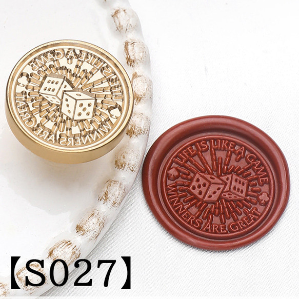 【S027】 シーリングスタンプ サイコロゲーム ヘッドのみ はんこ・スタンプ partspalace 通販 16443602｜Creema ...