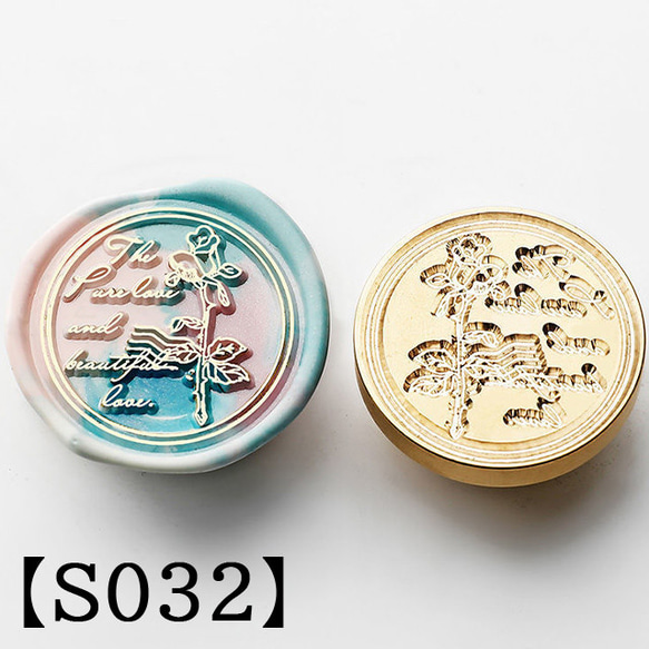 【S032】 シーリングスタンプヘッド ダブルシェンローズ ヘッドのみ はんこ・スタンプ partspalace 通販 16443636 ...