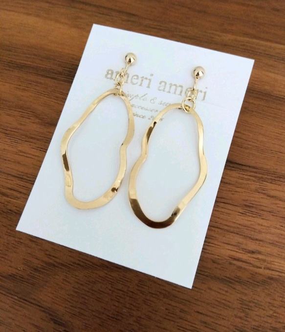 日頃の感謝品、送料無料☆ゴールドフープのシンプルイヤリング イヤリング・ノンホールピアス ameri ameri 通販 16447841｜Creema(クリーマ)