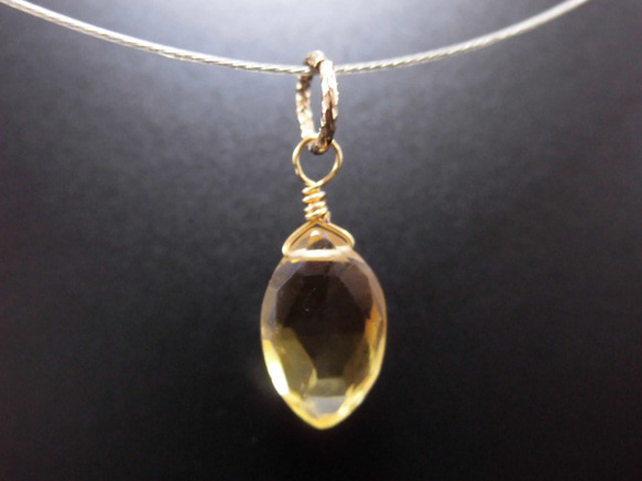 【SALE】【14KGF】宝石質シトリントパーズの1粒ペンダントトップ B9￥720→￥500 ペンダントトップ KAZEYA－かぜやー 通販｜Creema(クリーマ) 16455228
