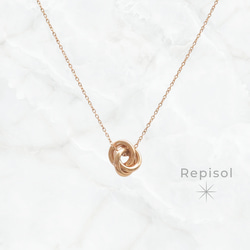 3連 リング ネックレス Gold 金属アレルギー対応/オールステンレス ネックレス・ペンダント Repisol 通販｜Creema(クリーマ ...