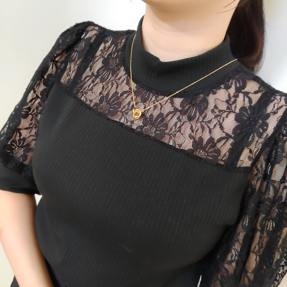 3連 リング ネックレス Gold 金属アレルギー対応/オールステンレス ネックレス・ペンダント Repisol 通販｜Creema(クリーマ ...