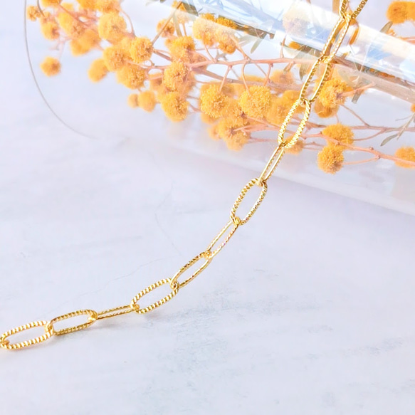 【50cm】【3.3mm幅】14kgp 模様入り 小判チェーン メタルチェーン オーバルチェーン MP068-1 金具・チェーン Little Beans 通販 16459054｜Creema ...