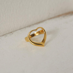 big heart ring / gold 指輪・リング o'my 通販 16468449｜Creema(クリーマ)