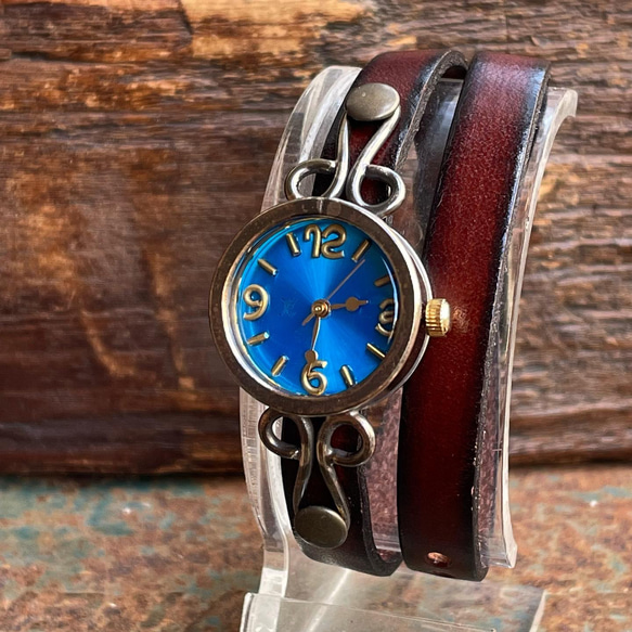 真鍮製 クォーツ式手作り腕時計 SBQ-6048-CSB 腕時計 KEN HAND MADE WATCH 通販 16468942｜Creema ...