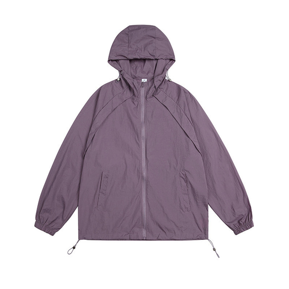 夏 日焼け防止服 ユニセックス フード付きジャケット メンズ 無地 アウトドアアウターコート コート・ジャケット（メンズ） Nicehouse ...