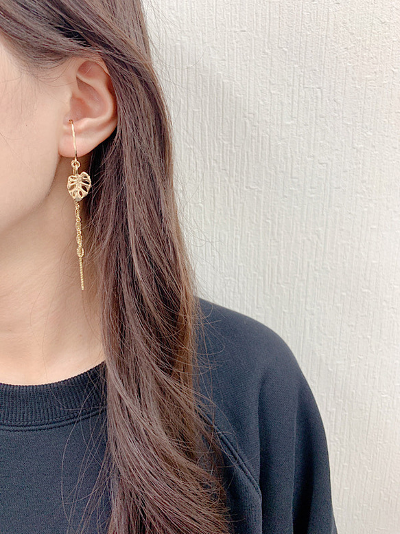 leaf ear cuff イヤーカフ Jun 通販｜Creema(クリーマ) 16493459