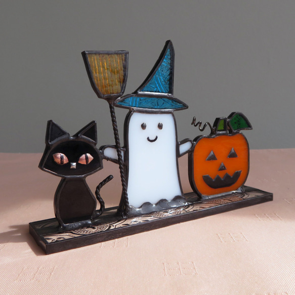 ステンドグラス ハロウィン オバケ かぼちゃ 黒猫 その他インテリア雑貨 pi-tyan 通販｜Creema(クリーマ) 16497772