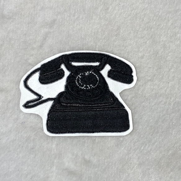 ★刺繍シール／ステッカー★ 黒電話 その他インテリア雑貨 studio yossy 通販 16502117｜Creema(クリーマ)