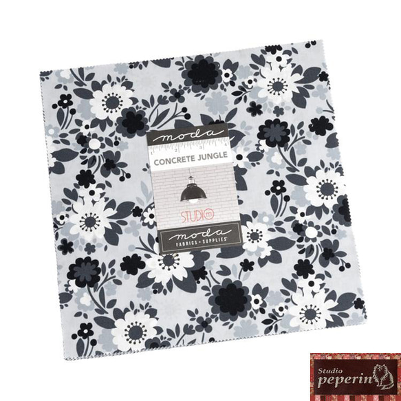 「Concrete Jungle」moda Layer Cakes (カットクロス42枚) Studio m はぎれ studio ...