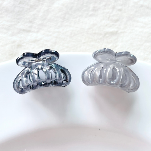 ミニ ヘアクリップ バンスクリップ 小さめ ハート 2個セット ミニ ヘアクリップ バンスクリップ 小さめ ハート 2個セット