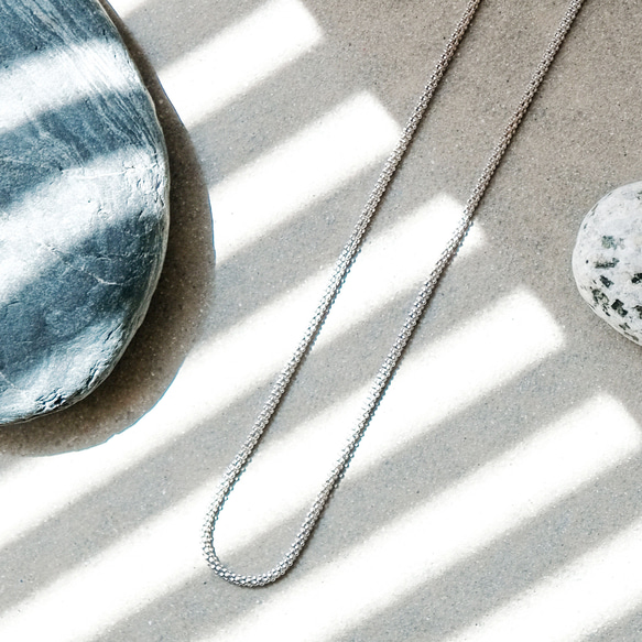 50cm ポップコーン チェーン ネックレス シルバー925 ネックレス・ペンダント den & den 通販 16514459｜Creema(クリーマ)