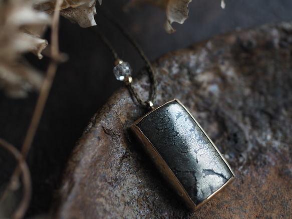 marcasite in agate brass necklace (shuuin) ネックレス・ペンダント Luciente 通販 ...