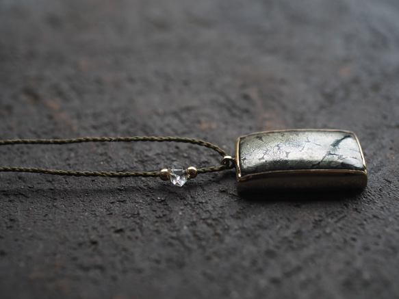 marcasite in agate brass necklace (shuuin) ネックレス・ペンダント Luciente 通販 ...