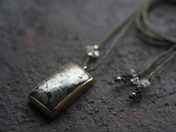 marcasite in agate brass necklace (shuuin) ネックレス・ペンダント Luciente 通販 ...