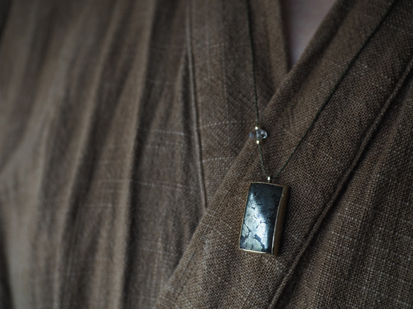 marcasite in agate brass necklace (shuuin) ネックレス・ペンダント Luciente 通販 ...