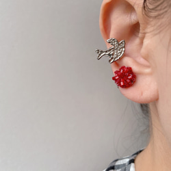 Bird*【ear cuff】 ピアス（スタッド・一粒） ümana 通販 16537618｜Creema(クリーマ)