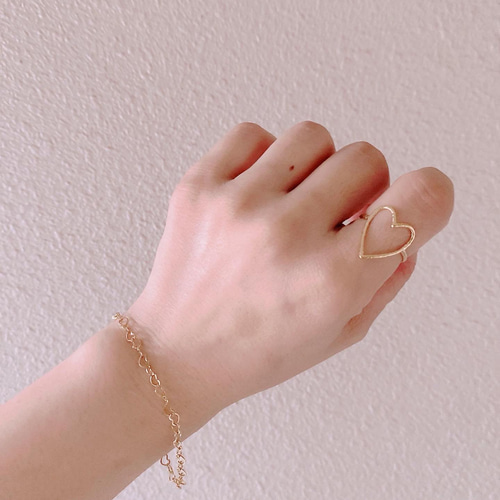 アレルギー対応 ハートチェーン ブレスレット ブレスレット アレルギー対応 ハートチェーン ブレスレット ブレスレット