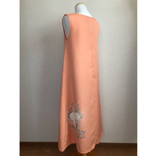 8☆訪問着☆着物リメイク☆Aラインワンピース&ボレロ☆M☆一点 8☆訪問着☆着物リメイク☆Aラインワンピース&ボレロ☆M☆一点