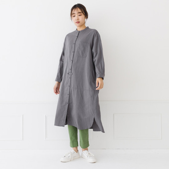 コットンリネンワークワンピース ワンピース kermu 通販｜Creema(クリーマ) 16544749