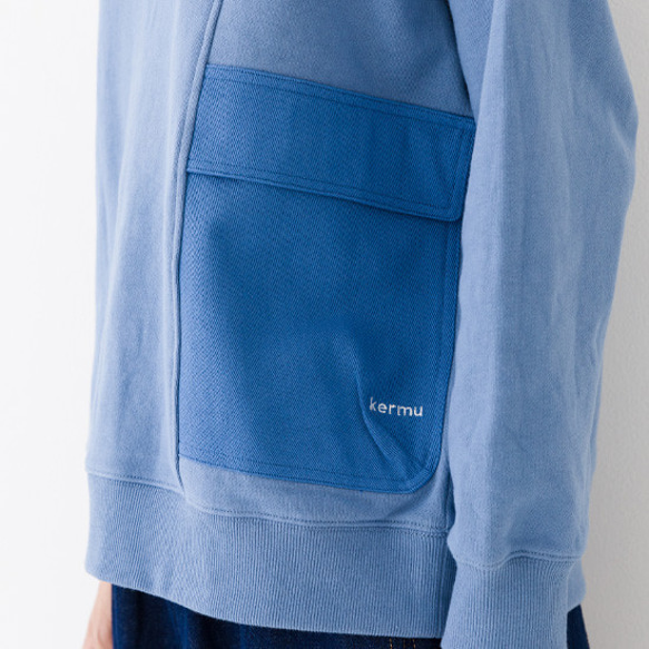 裏毛バイカラーポケットトレーナー カットソー kermu 通販 16544782｜Creema(クリーマ)