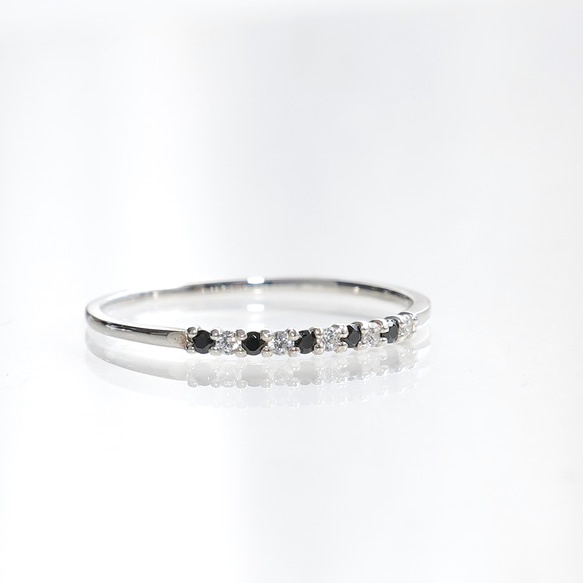 Tiny Pave RING of Monotone CZ / SV925 ≪送料無料≫ モノクロ 白黒 指輪・リング Kumpel by p 通販 16548206｜Creema(クリーマ)