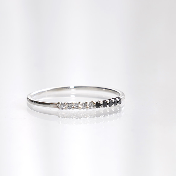 Tiny Pave RING of Monotone CZ / SV925 ≪送料無料≫ モノクロ 白黒 指輪・リング Kumpel by p 通販 16548206｜Creema(クリーマ)