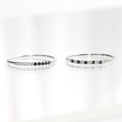 Tiny Pave RING of Monotone CZ / SV925 ≪送料無料≫ モノクロ 白黒 指輪・リング Kumpel by p 通販 16548206｜Creema(クリーマ)