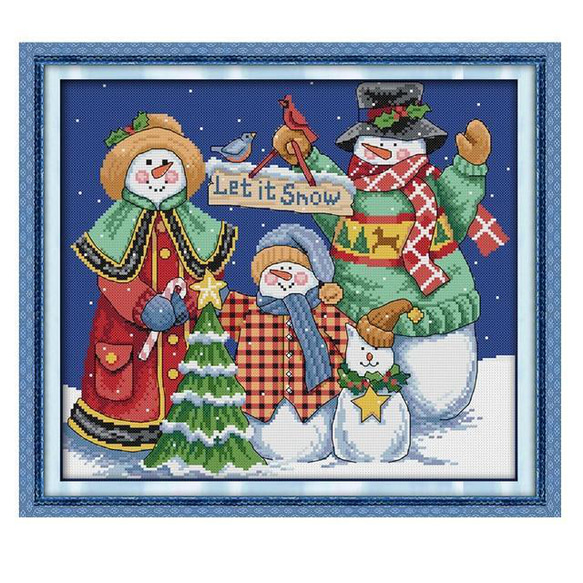 【送料無料】★Let it Snow 14ct★クロスステッチ刺繍キット キット oriori 通販 16559061｜Creema(クリーマ)