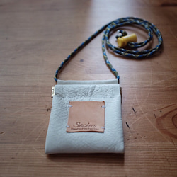 internal flex frame leather case 【beige】 小銭入れ・コインケース Socius 通販｜Creema ...