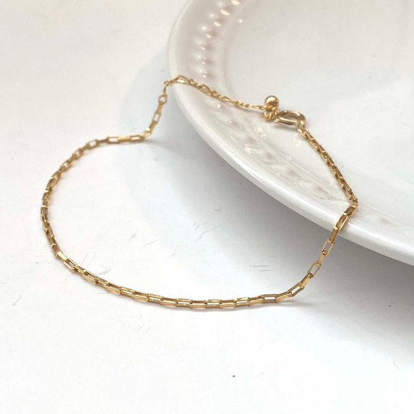 【14K GOLD FILLED】ボックスロングブレスレット 14KGF(別売：マグネット金具交換可） ブレスレット Zoé+ 通販 16573385｜Creema(クリーマ)