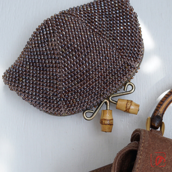 ばあば作☆さらに大きめ☆バンブーのがま口（Brun Bàmboù・1967） がま口 SHOP2155 通販 16575995｜Creema(クリーマ)