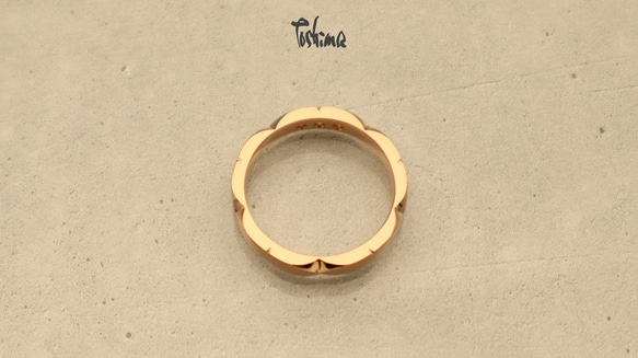 さくらモチーフリング プラチナK18ゴールド 指輪・リング Toshima 通販 16593465｜Creema(クリーマ)