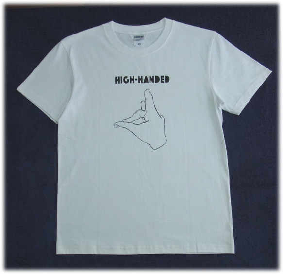 high-handed -手でペイントされたシンプルなTシャツ「展示品」Unisex Tシャツ ねもと製作所 通販 16595162 ...