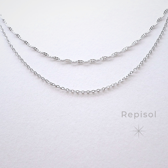 2連ネックレス スキンジュエリー 華奢 /サージカルステンレス 金属アレルギー対応 ネックレス・ペンダント Repisol 通販 ...