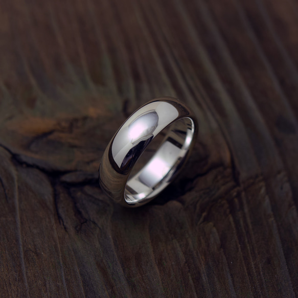 Sleek Ring / 6mm Silver ring オーダー制作/ 受注製作シルバーリング 甲丸形状 指輪・リング ATELIER ...