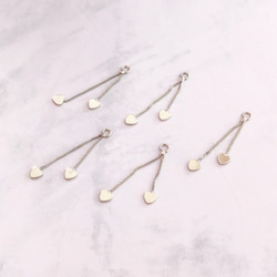 【2個】14kgp 高品質メッキ 2連 ハートチャーム ボックスチェーン チェーンチャーム カン付き パーツ MP057 チャーム Little Beans 通販 16602090 ...