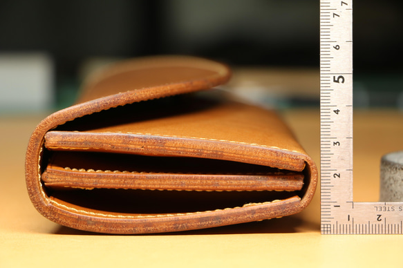 【収納たっぷり丸フラップ長財布】国産オイル ライム EA-008 長財布 ghostplant LW 通販 16608226｜Creema(クリーマ)