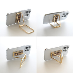 スマホ多機能リング 【 フラワー シュリンクレザー 】 縦動画 横動画 スマホリング 花 スマホスタンド FS35K スマホスタンド・スマホ ...