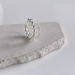 【イヤカフ2点セット】Ball hoop cuff & diagonal silver925 14kgf イヤーカフ f accessory 通販 16617715｜Creema(クリーマ)