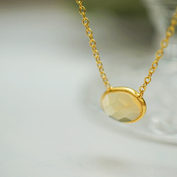 citrin シトリンネックレス sv925＋18kgp 11月誕生石 シトリン ネックレス・ペンダント yunia_jewelry 通販｜Creema(クリーマ) 16632389