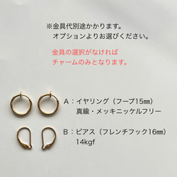 【再販】フープ 着せ替えチャーム/ピアス/イヤリング【アンデシン＆インカローズ＆ムーンストーン】14kgf 秋桜② ピアス（フープ） makila 通販 16641475｜Creema(クリーマ)