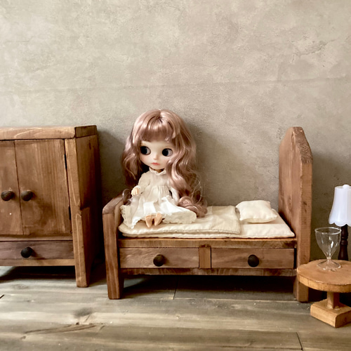 アクセサリー収納 にもなる!木製 ドール用 チェスト ドール家具 アクセサリー収納 にもなる!木製 ドール用 チェスト ドール家具
