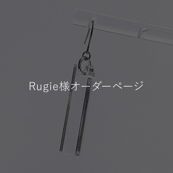 Rugie様オーダーページ【balance】フープピアス│アクリルアクセサリー ピアス（フープ） StrangeCapsule 通販 ...