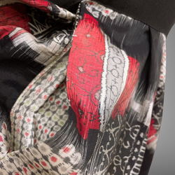 S〜M 上質 大島紬 ”和で魅せる”フレアーロングワンピース 着物リメイク コンサート 演奏会 黒系 N5914 ワンピース 和 kimono ...