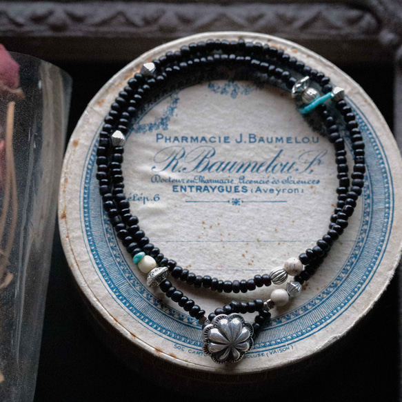 ＊Java Seed beads & silver925concho ブレスレット ブレスレット get with it! 通販 16668235｜Creema(クリーマ)