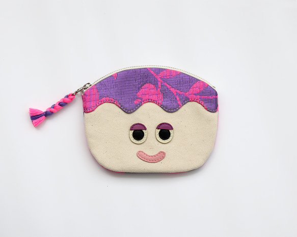 受注生産 Smirking Face Mini Pouch PINK FLOWER ポーチ fuwako 通販 16676493｜Creema ...