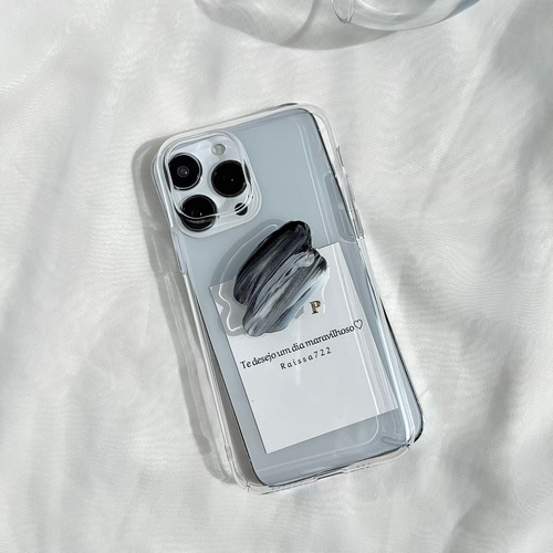 ペイントイニシャルケース クリアケース iPhone全機種対応 ペイントイニシャルケース クリアケース iPhone全機種対応