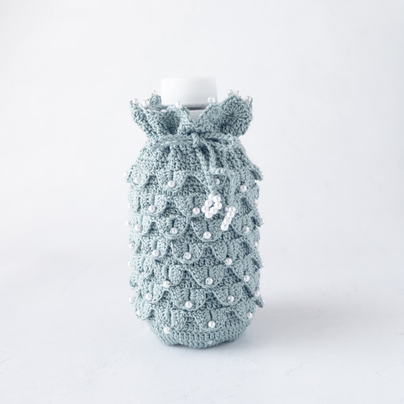 敬老の日に│蝶々ブローチ付き ぽこぽこ編みのボトルカバー│小 その他キッチン小物 hapi papi 通販｜Creema(クリーマ)